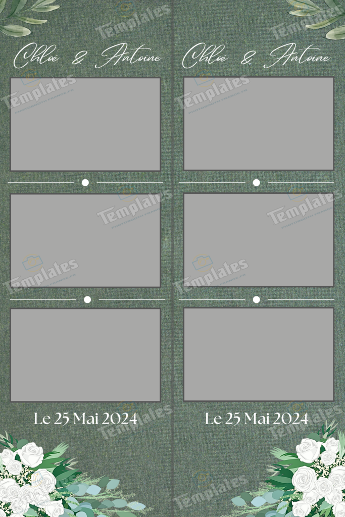 Templates Modèle Bandelette - Template Photobooth France